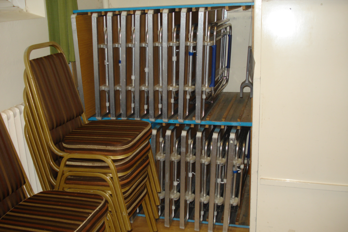 Small Table Storage – Holt Village Hall